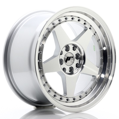 JR Wheels JR6 18x8,5 ET20-40 5H BLANK White w/Machined Lip - JR