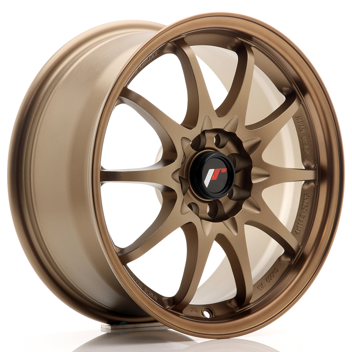 JR Wheels JR5 16x7 ET30 4x100/108 Dark Anodized Bronze - JR
