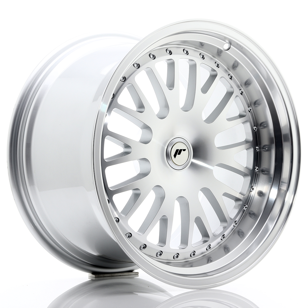 JR Wheels JR10 19x11 ET15-30 Blank Silver Machined Face - JR