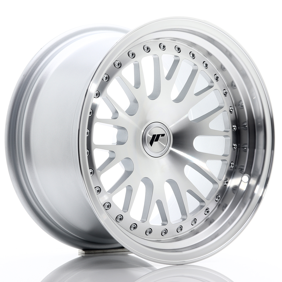 JR Wheels JR10 16x9 ET10-20 Blank Silver Machined Face - JR