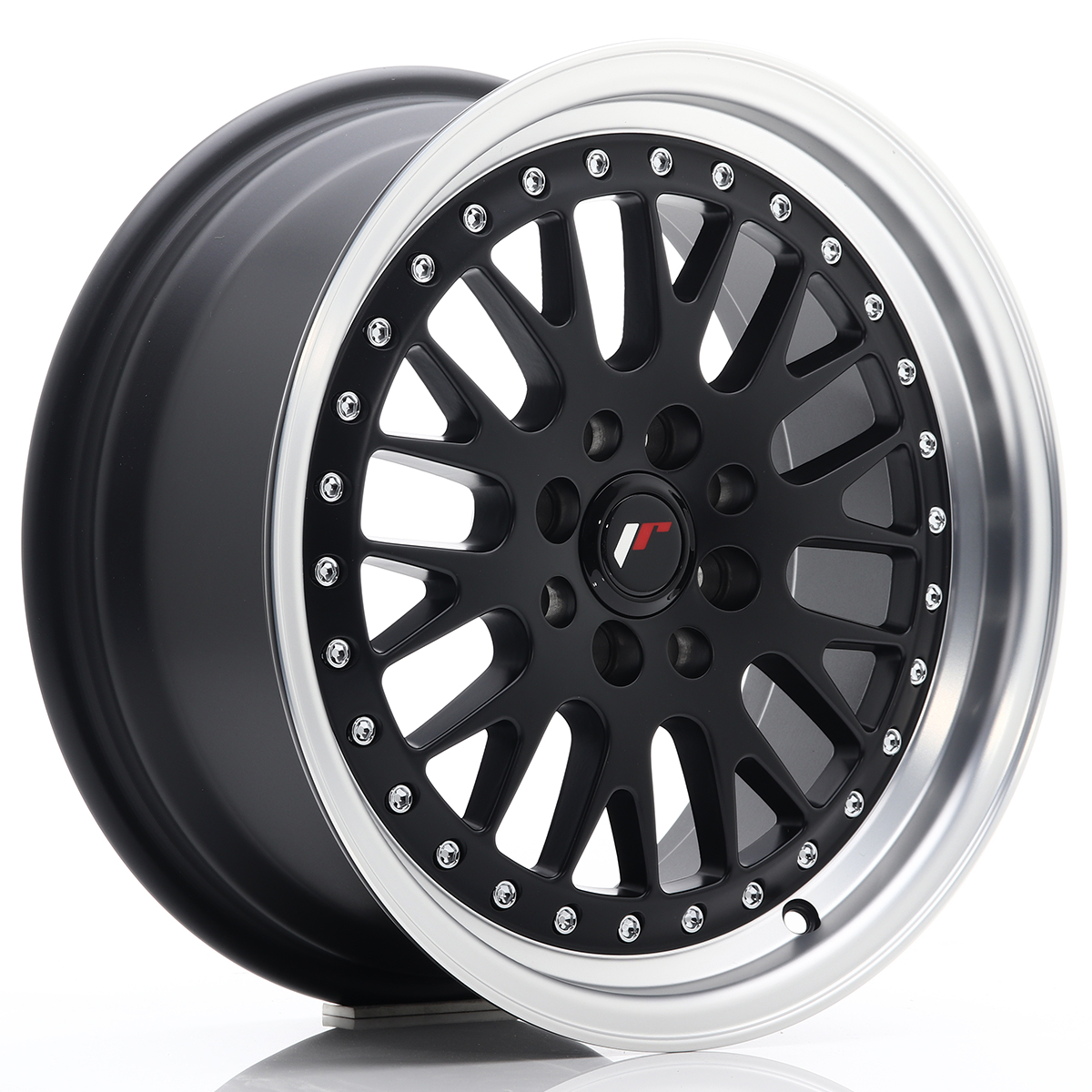 JR Wheels JR10 16x7 ET30 4x100/108 Matt Black w/Machined Lip - JR